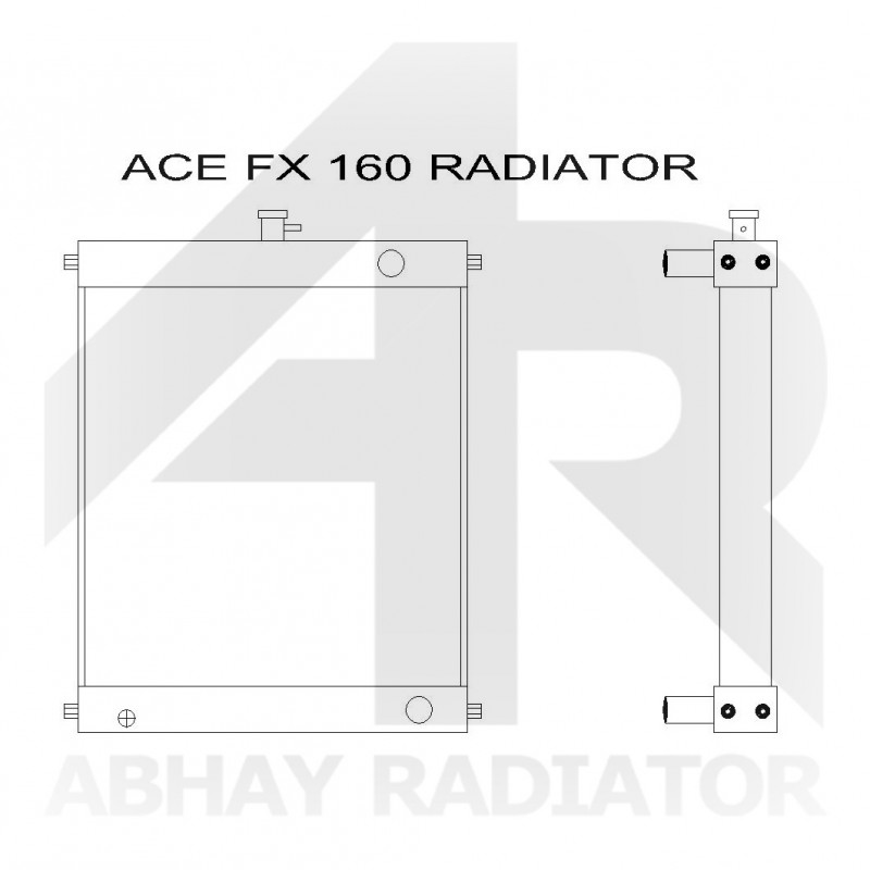 CAT 966E Loader 3306 Engine model radiator